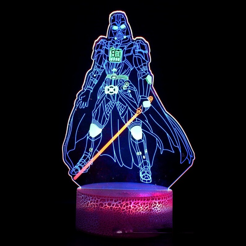 Star Wars Lights the Mandalorian Lights Din Djarin Light Darth Vader ...