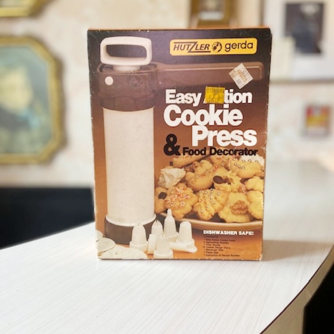 Vintage Cookie Press | Easy Action Press | Vintage Bakeware | Cookie ...