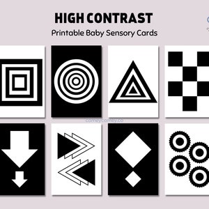 Printable Basic Shape Black and White Flashcard for Newborn Baby,high ...