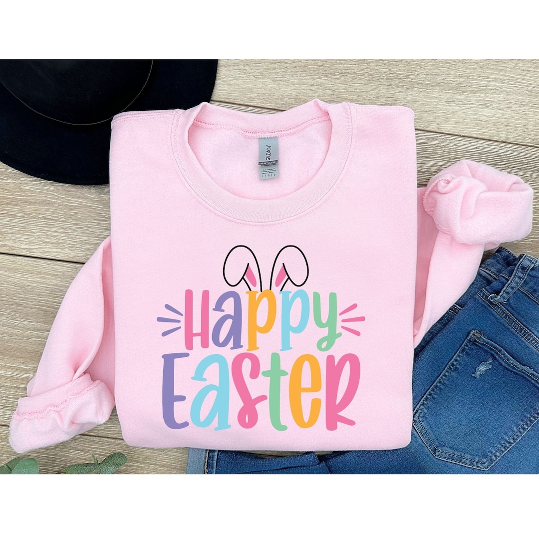 Happy Easter Sweatshirt, Matching Easter Sweaters, Cute Easter ...
