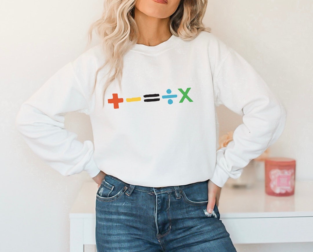 Elementary Math Sweatshirt, Plus and Minus Tee, Math Lover Tee, Math ...