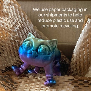 Cat Ghost Figure Custom 3D Print Poseable Flexi Halloween - Etsy