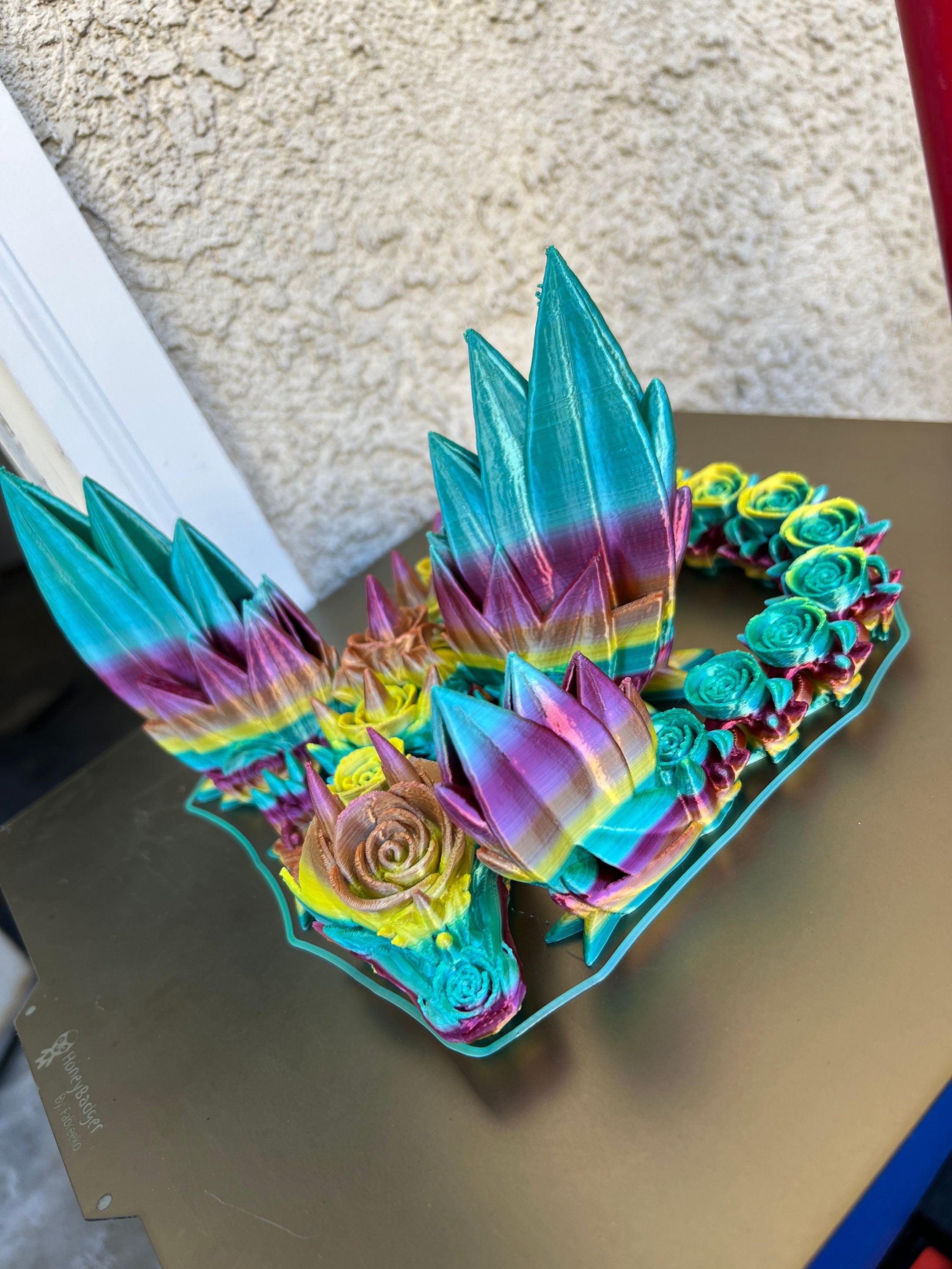 Dragon Articulating 3D Print Winged Rose Dragon Articulated - Etsy ...