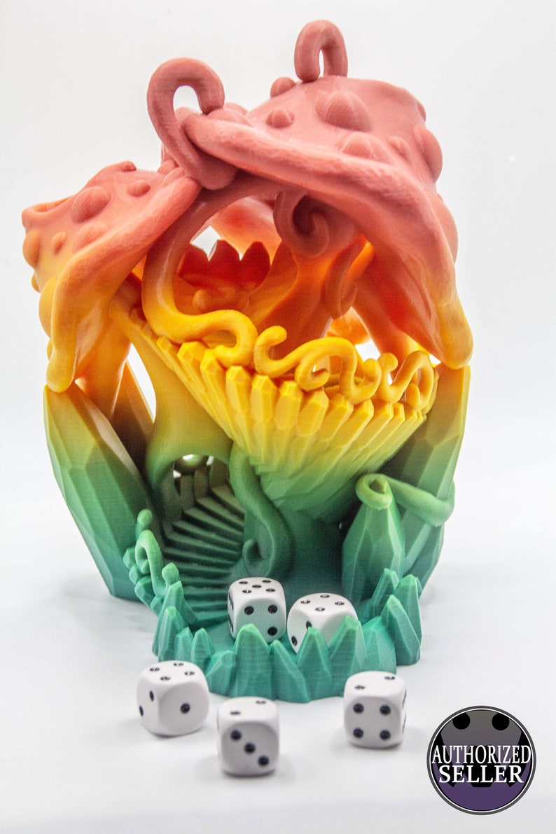 Mushroom Dice Tower 3D Print Enchanting Randomizer Fairy - Etsy