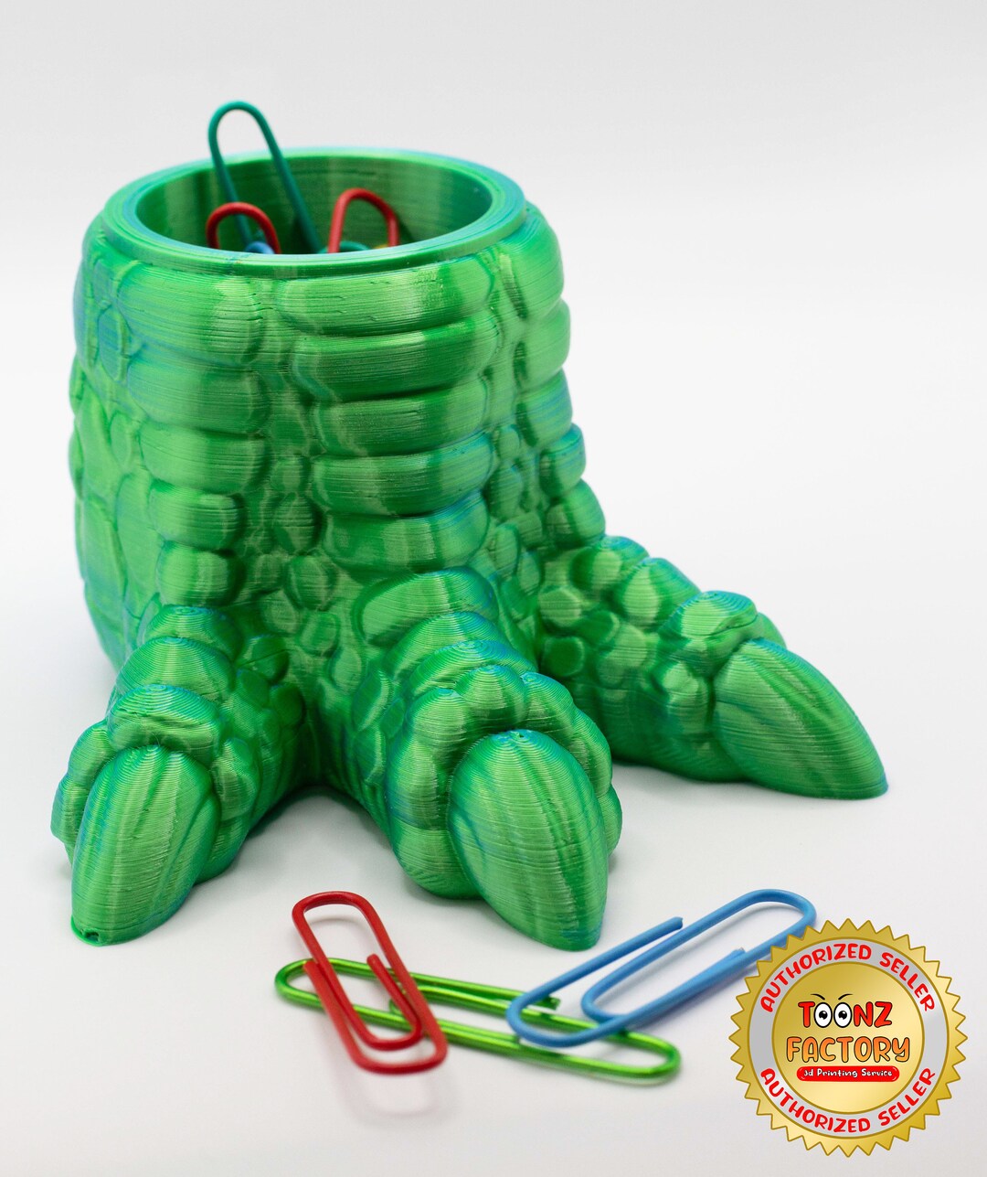 Dinosaur Foot Pencil Cup Paperclip Holder Desk Accessory Gift - Etsy