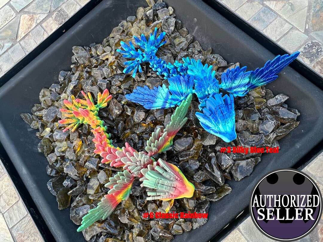 Cinderwing Serpent Articulated Flying Crystal Serpent Gift - Etsy