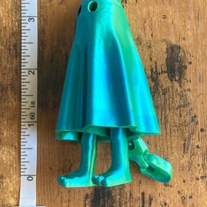 Cat Ghost Figure Custom 3D Print Poseable Flexi Halloween - Etsy