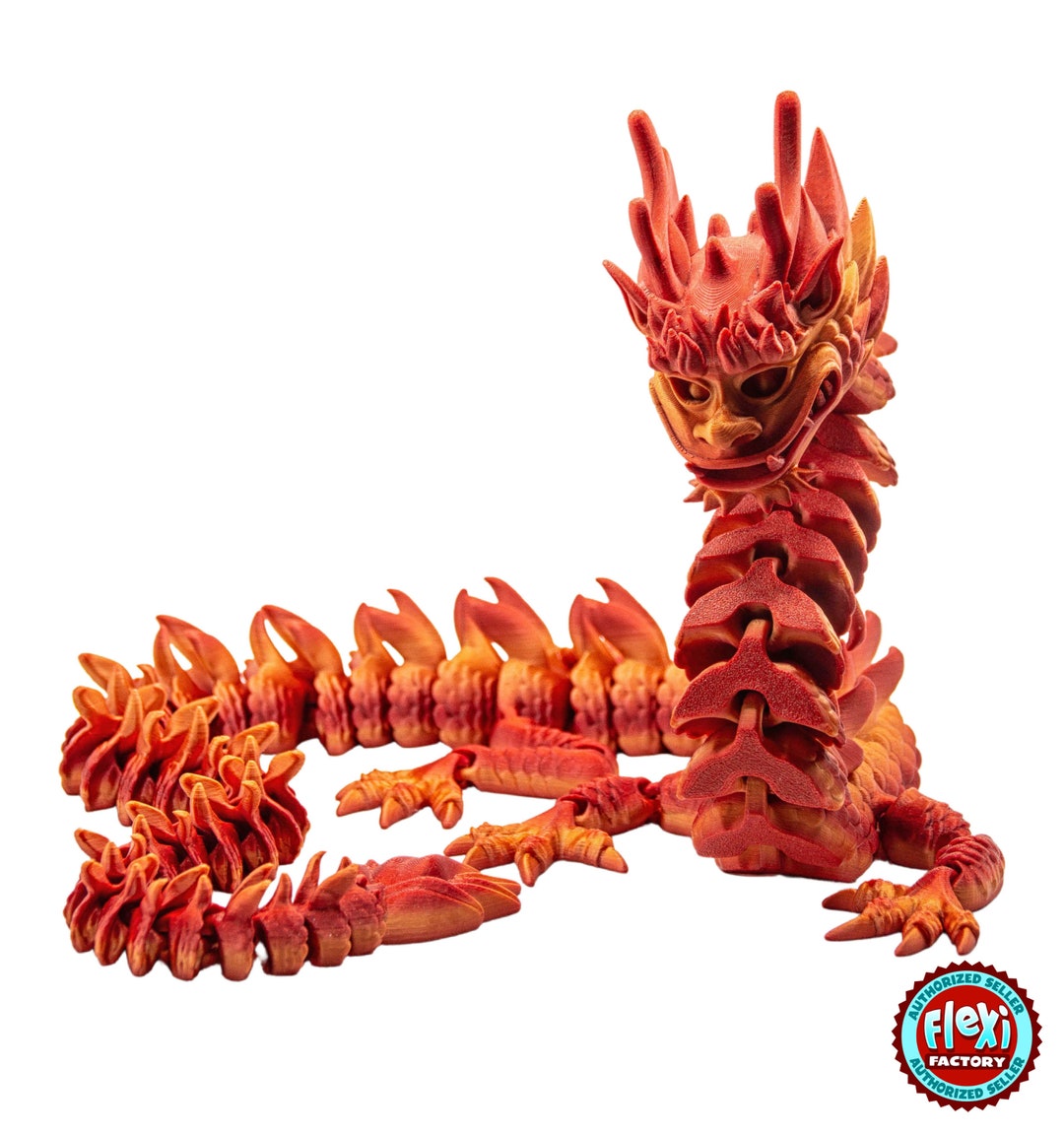 Custom 3D Printed Imperial Dragon Figure Articulating - Etsy