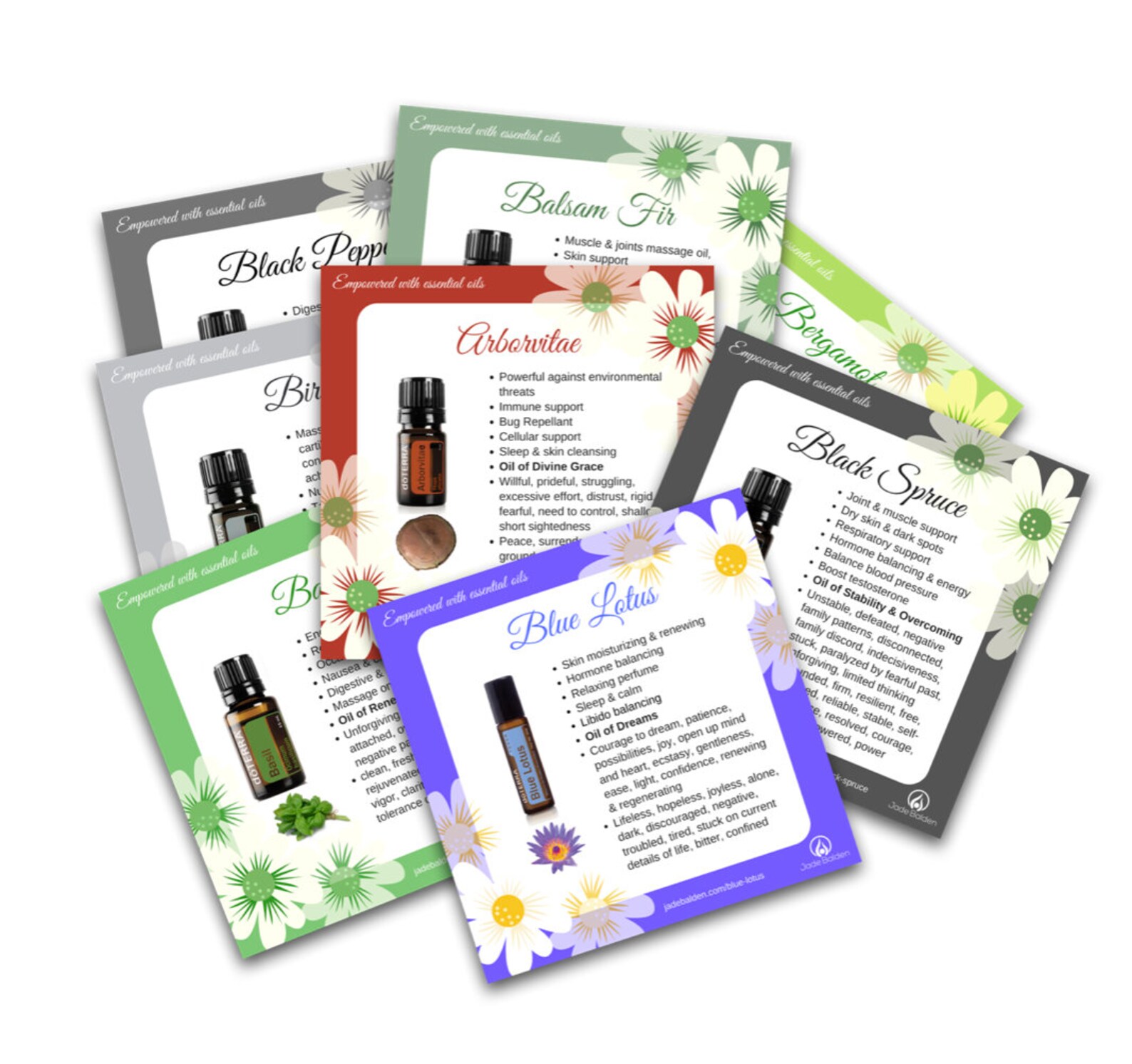Essential Oil Singles PDF Printable - Etsy