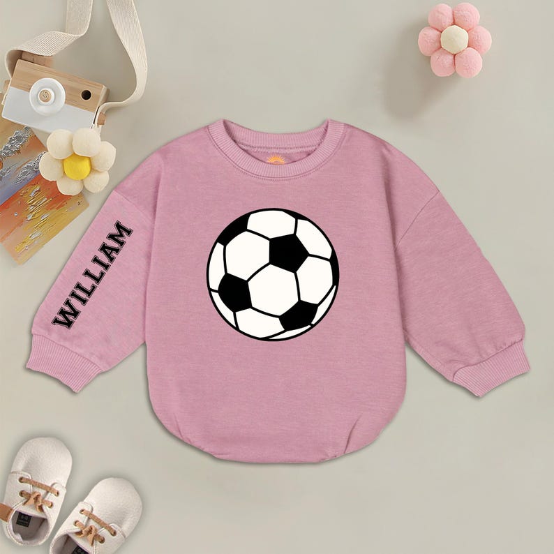 Personalized Soccer Baby Romper, Game Day Baby, Soccer Mom, Soccer Gift ...