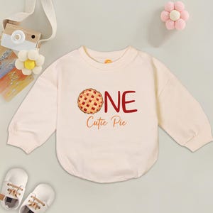 One Cutie Pie Romper, First Birthday, Pie Theme First Birthday, Baby ...