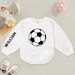 Personalized Soccer Baby Romper, Game Day Baby, Soccer Mom, Soccer Gift ...