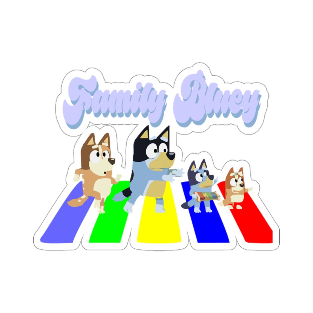 Bluey Chilli Bingo Bandit Cartoon Sticker Decal - Etsy