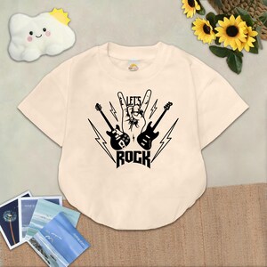 Let's Rock Romper, Rock and Roll Baby Clothes, Father's Day, Rock ...