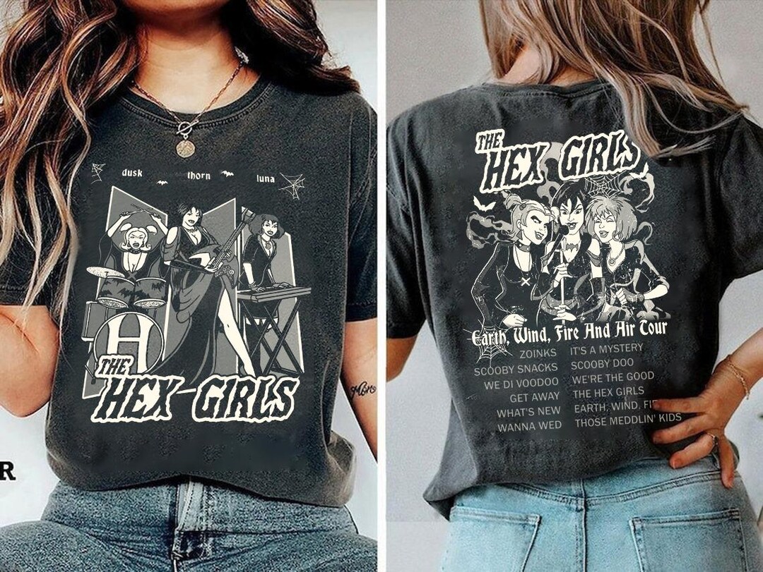 The Hex Girls Rock Band 2 Sided Shirt, the Hex Girls Rock Band Music ...