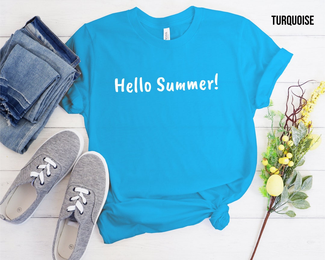 Hello Summer, Summer Shirt, Summer Lover Shirt, Beach Bum Shirt, BBQ ...