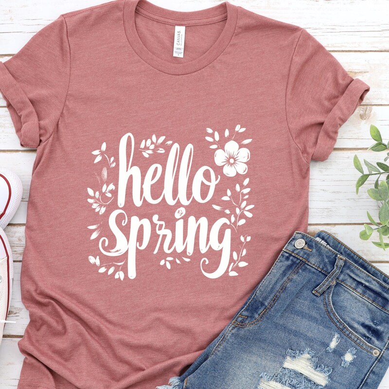 Hello Spring Shirt - Etsy