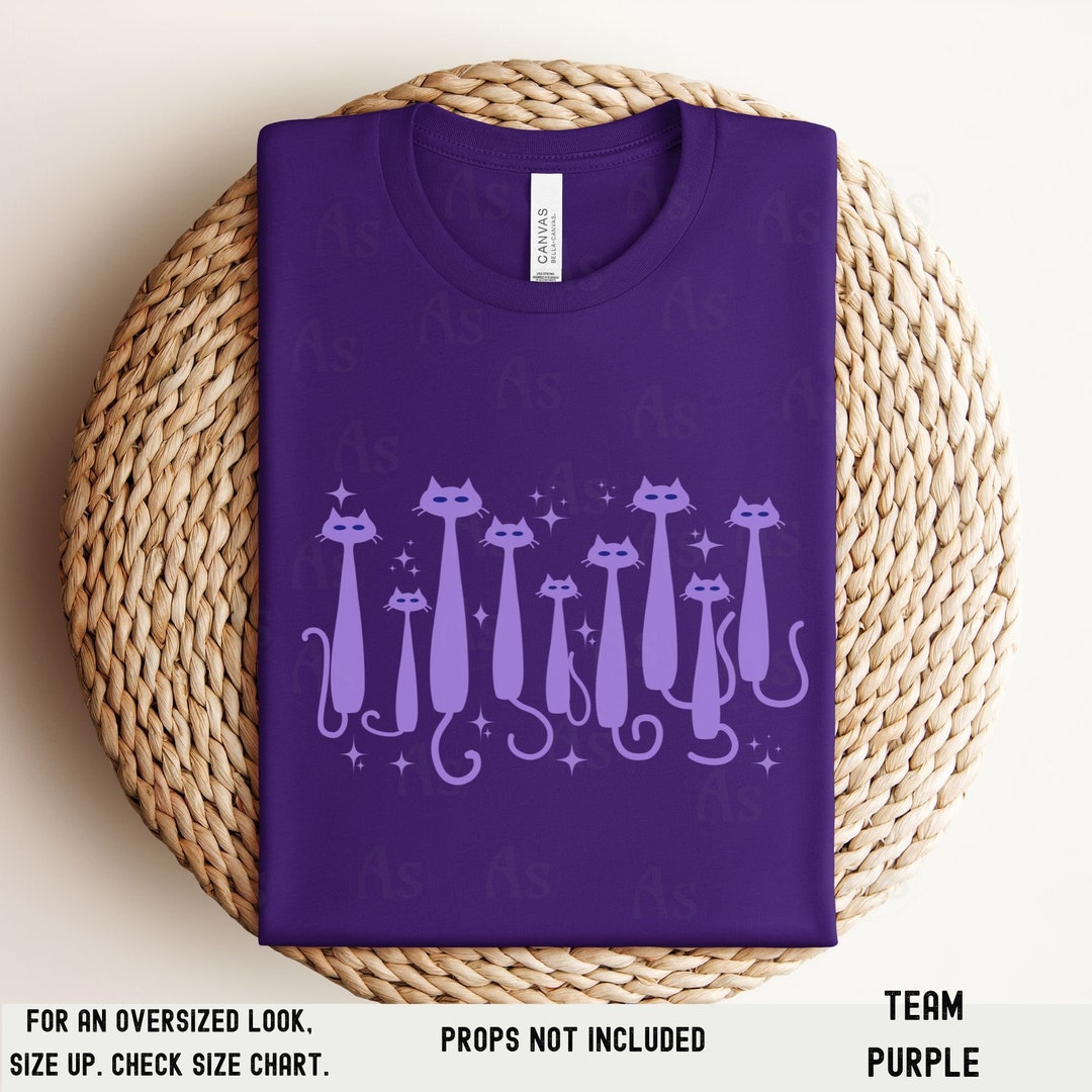 Retro Cat Shirt, T-shirt Gift for Cat Lover, 50s 60s Style Cat Mom Top ...