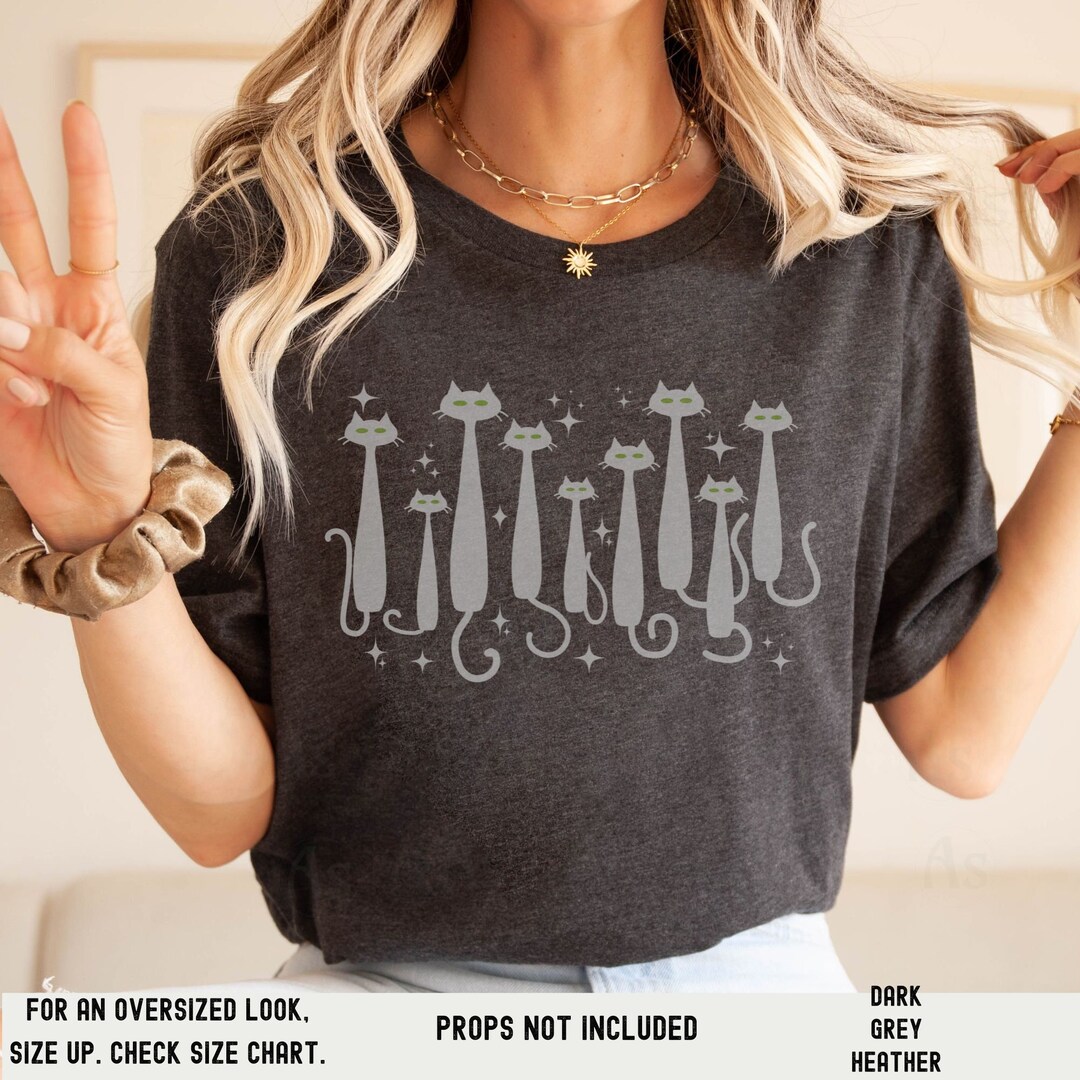 Cat Shirt, Mid Century Cats, 50s Cats, Atomic Cats, Modern Atomic Cats ...