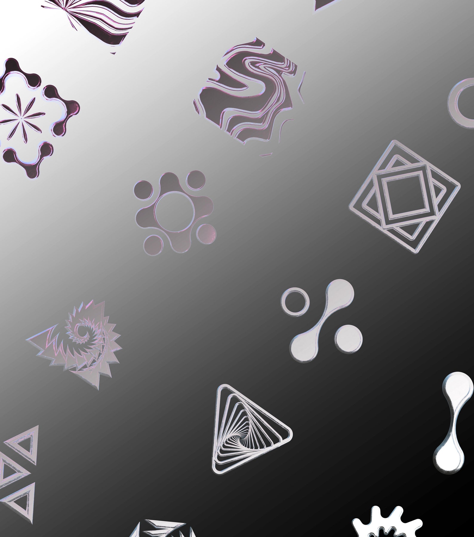 Stoic Art 3D Chrome Bevel Vector Pack Editable Graphic Bundle SVG EPS ...