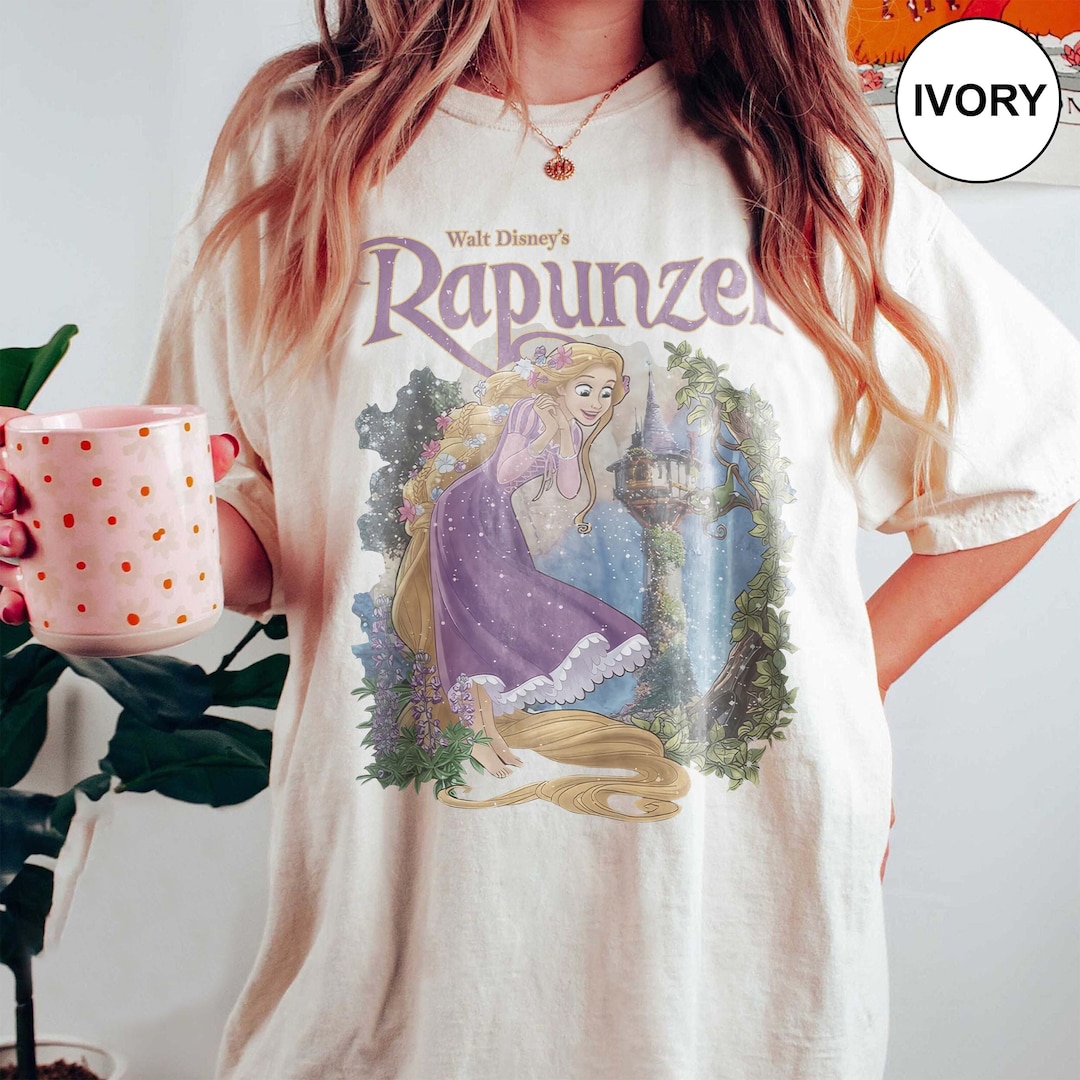 Retro Disney Rapunzel Comfort Color Shirt, Disney Rapunzel Tshirt ...