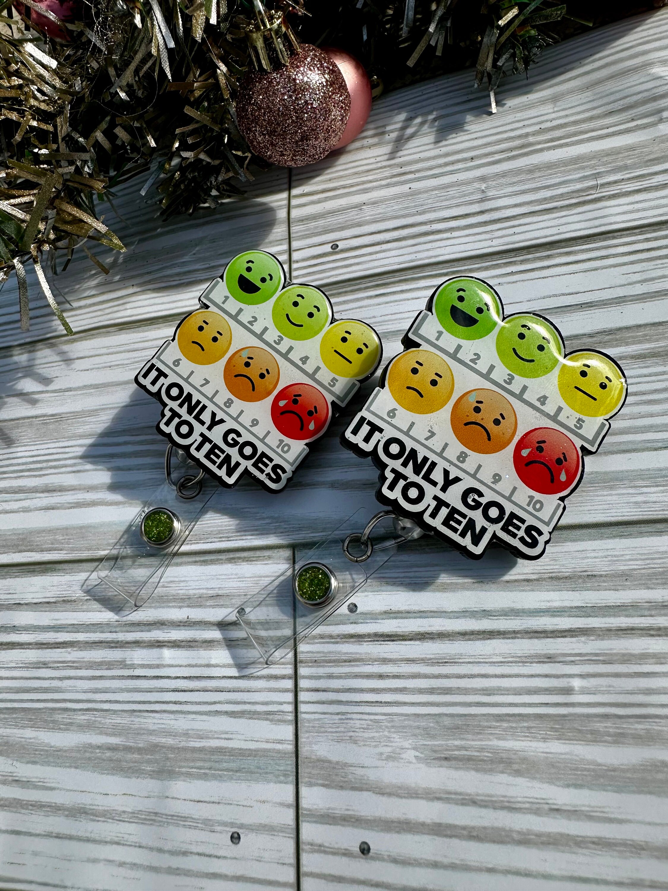 Funny Pain Scale Badge Reel - Etsy