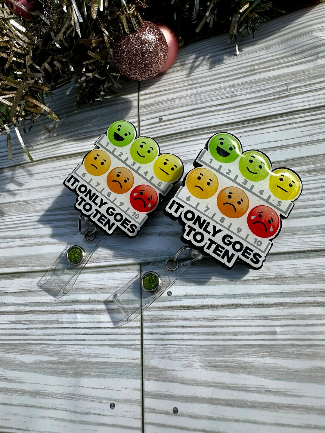 Funny Pain Scale Badge Reel - Etsy