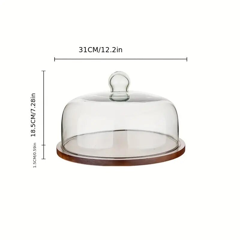 Dome Cake Stand, Cake Pan With Dome Lid, Pastry Tray Ceramic Tray With ...