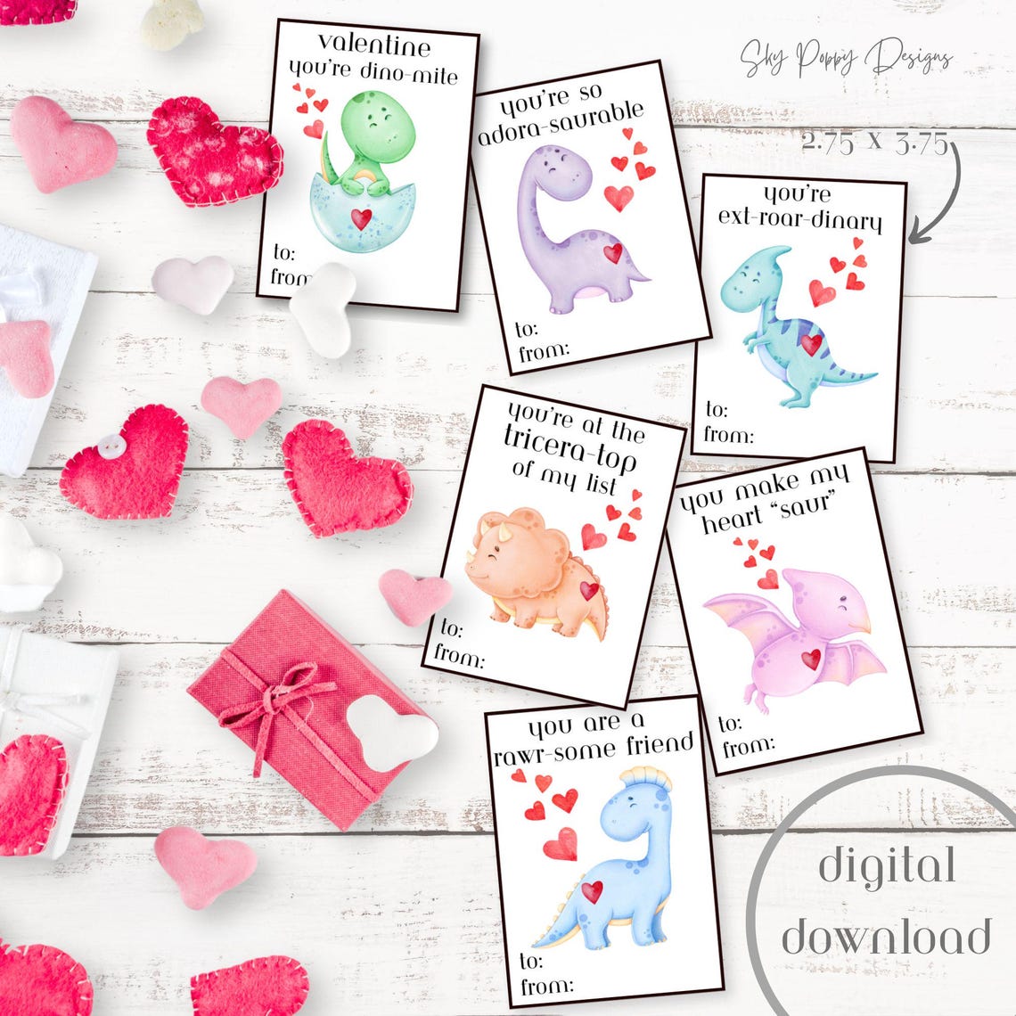 Printable Dinosaur Valentine, Boy Valentine Exchange, Child Classroom ...