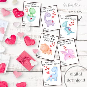 Printable Dinosaur Valentine, Boy Valentine Exchange, Child Classroom ...