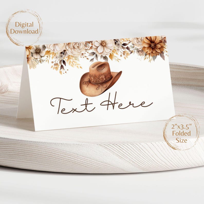 Cowgirl Food Labels Editable Template, Western Party Tent Cards, Girls ...