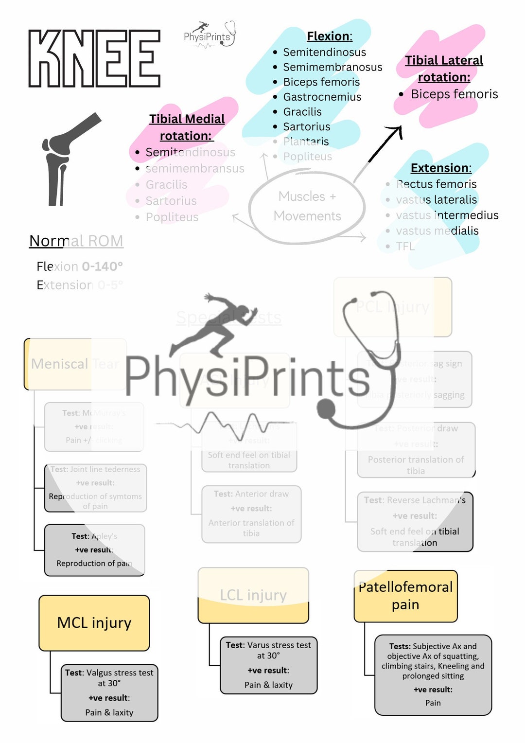 Knee Crib Sheet for Physiotherapy - Etsy