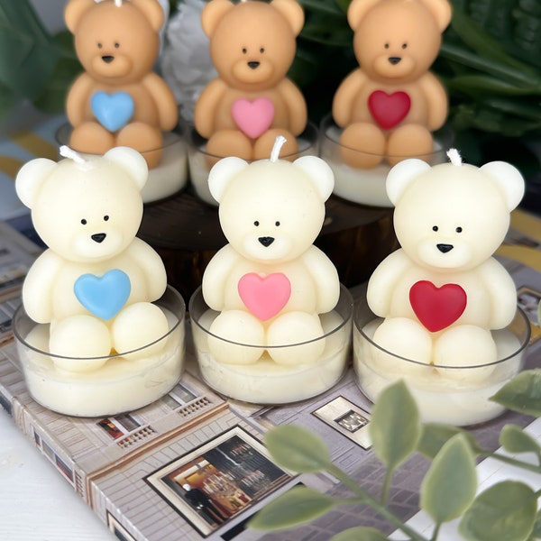Teddy Bear Candle - Etsy