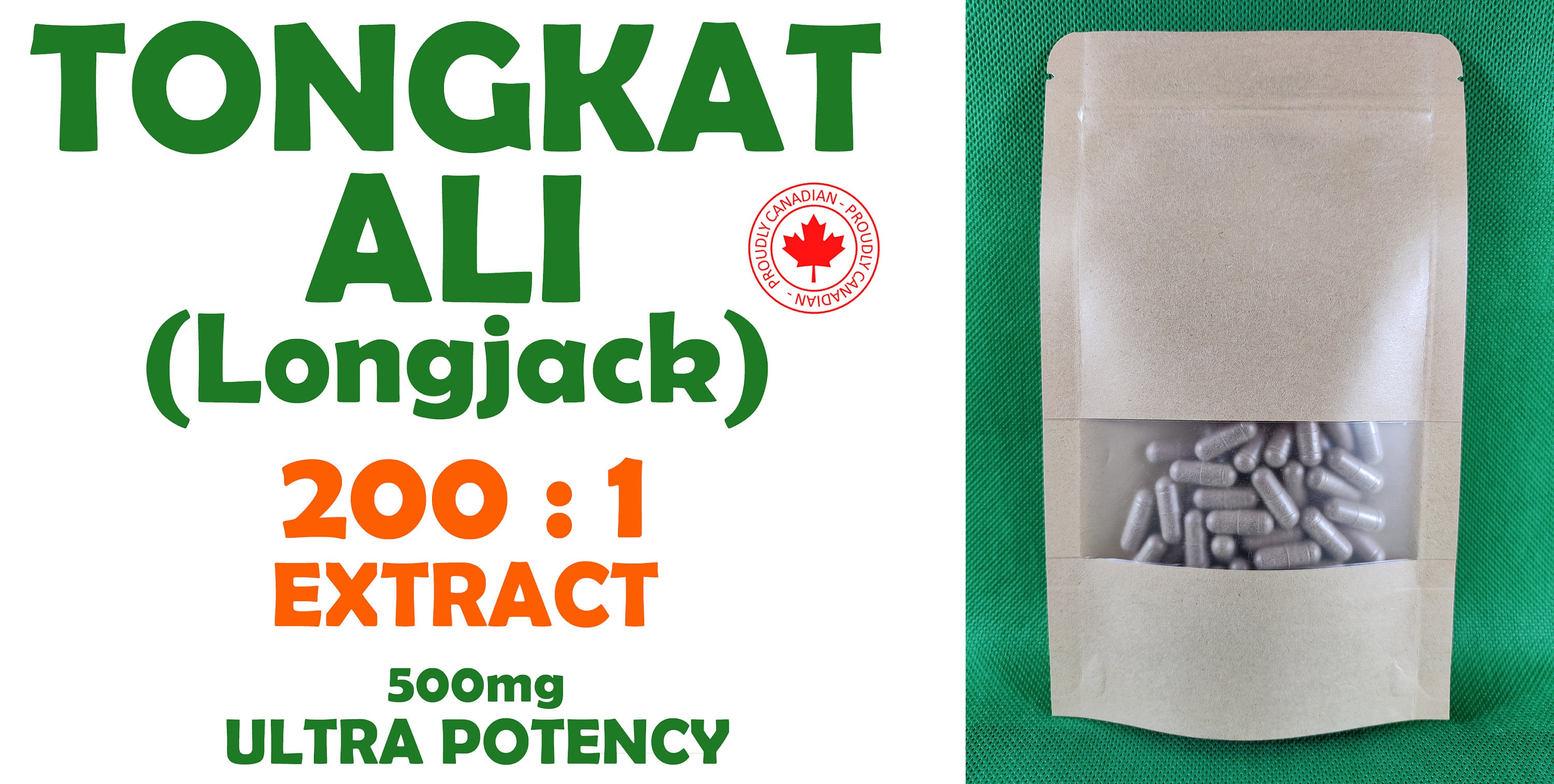TONGKAT Ali, Longjack for Men, Eurycoma Longifolia, 200 : 1 Extract ...