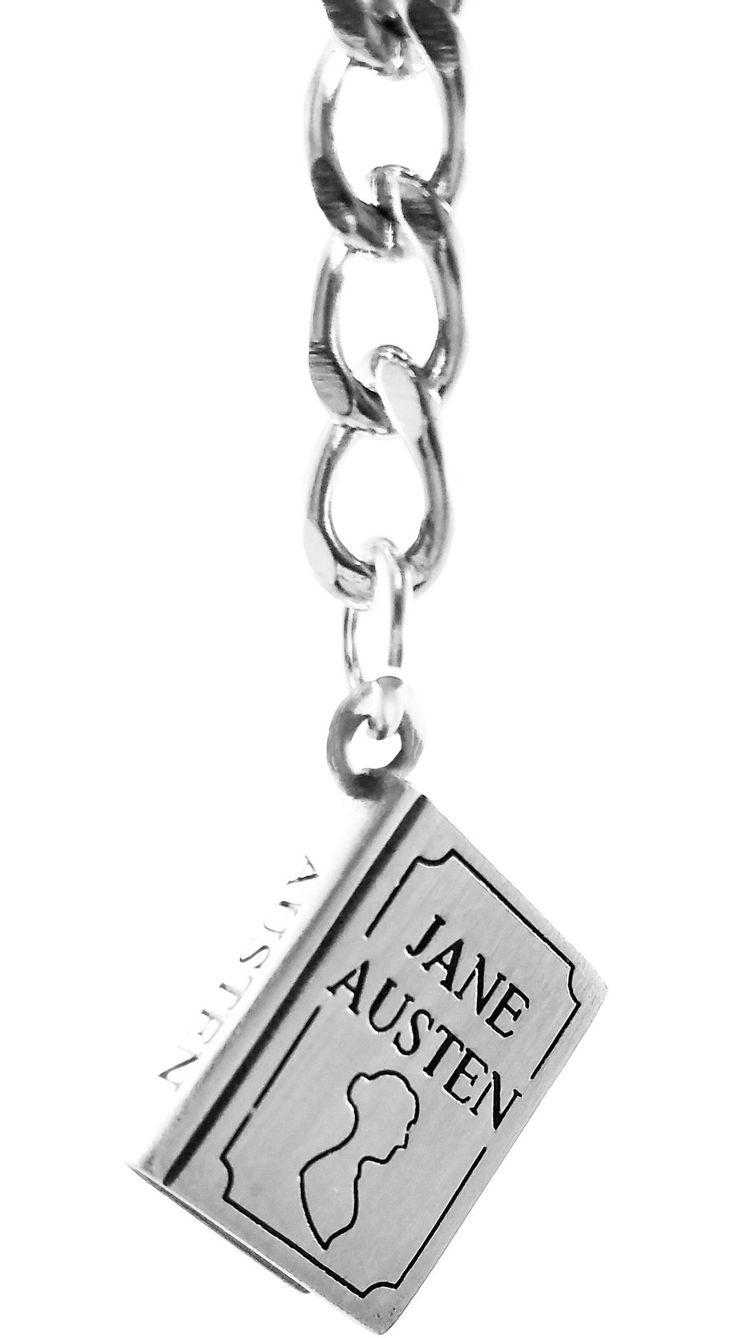 Jane Austen Book Keychain, Author Gifts, Teacher Keychains, Jane Austen ...