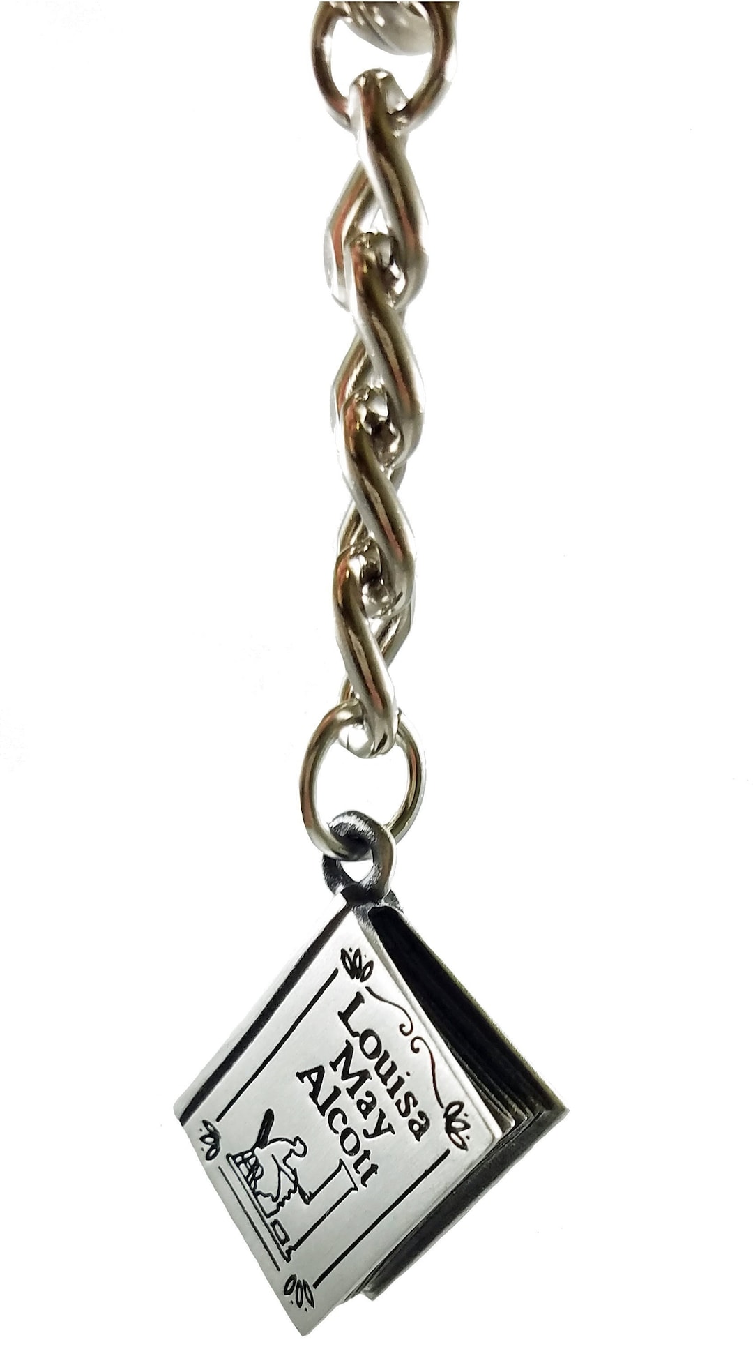 Louisa May Alcott Quote Book Keychain, Novelty Keychain, Short Story ...