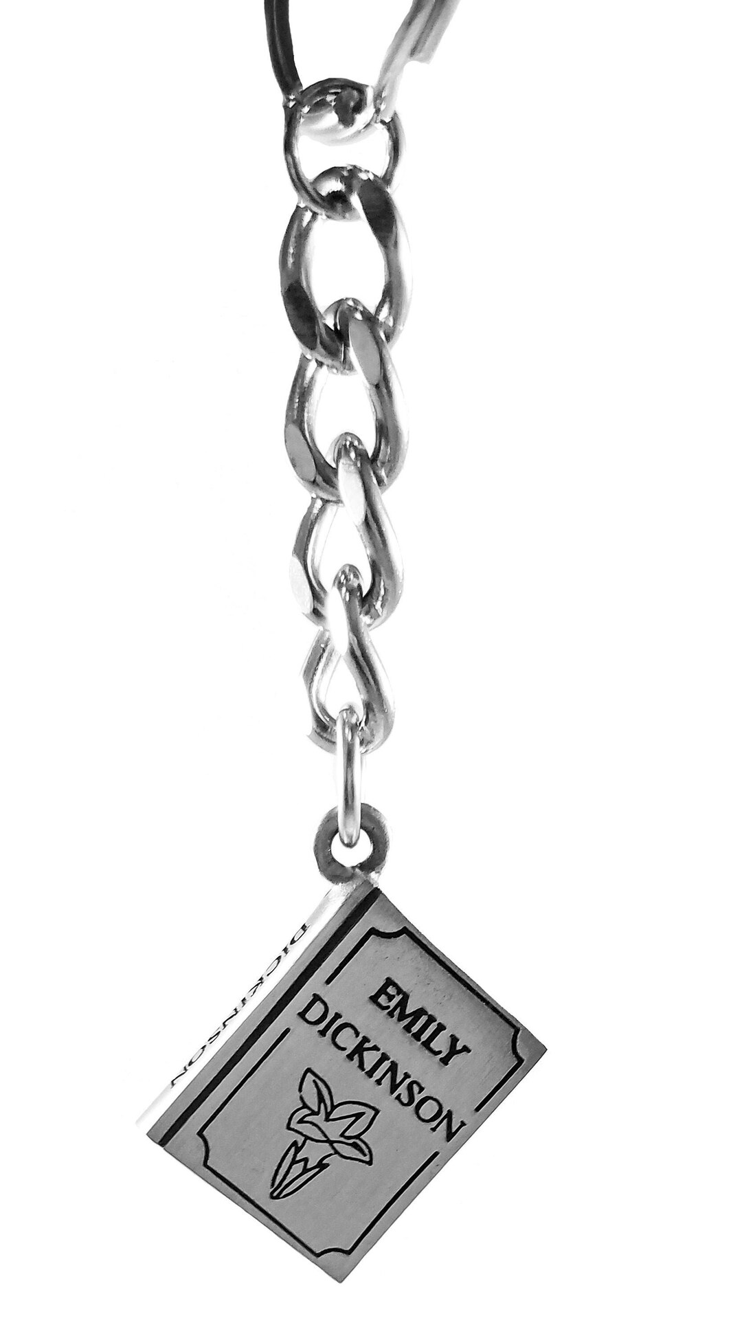 Emily Dickinson Quote Book Keychain, Novelty Keychain, Emily Dickinson ...