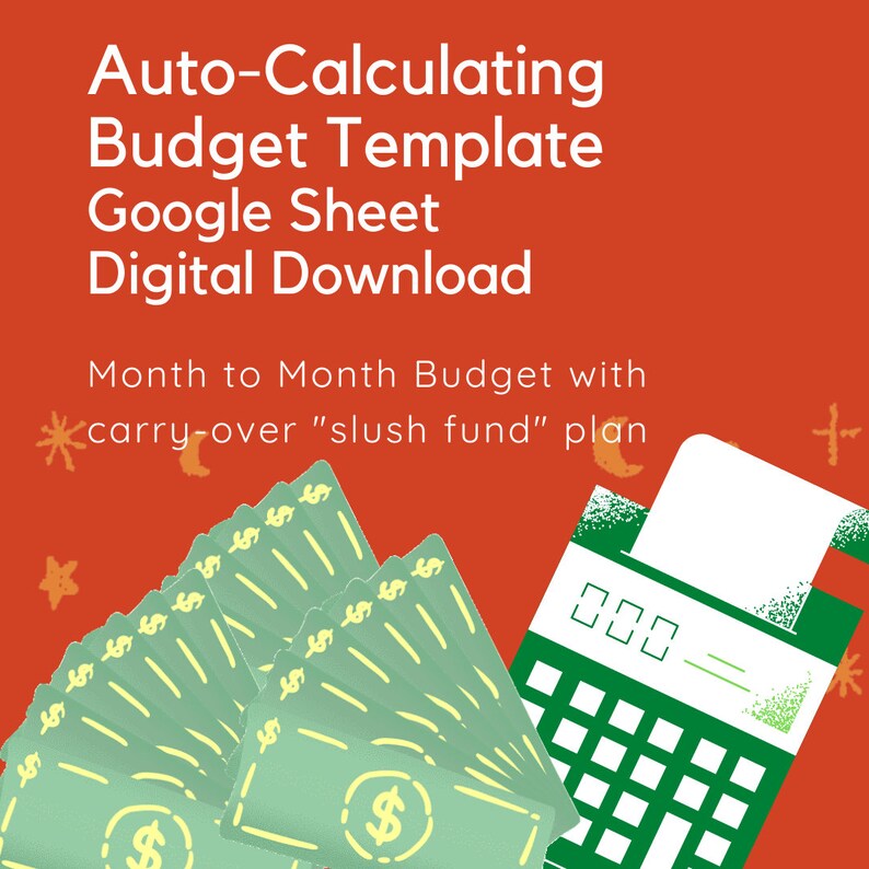 Auto-calculating Budget Template Google Sheets - Etsy