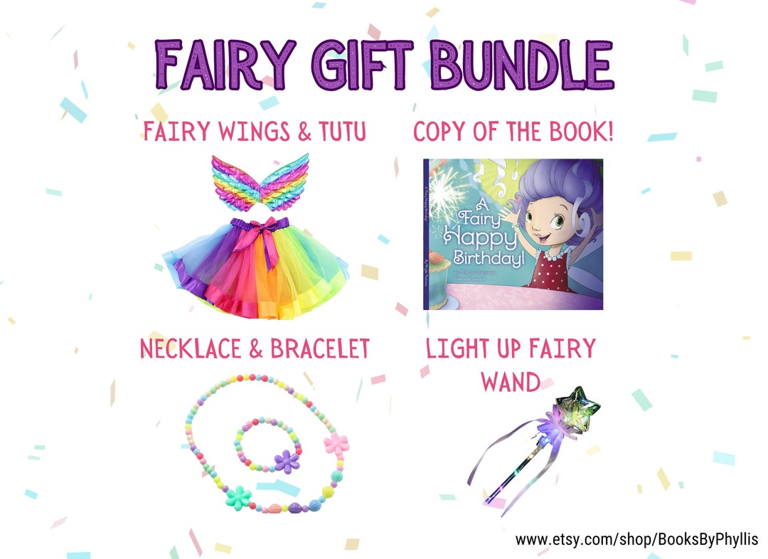 A Fairy Gift Bundle Children's Book Fairy Wings & Tutu - Etsy