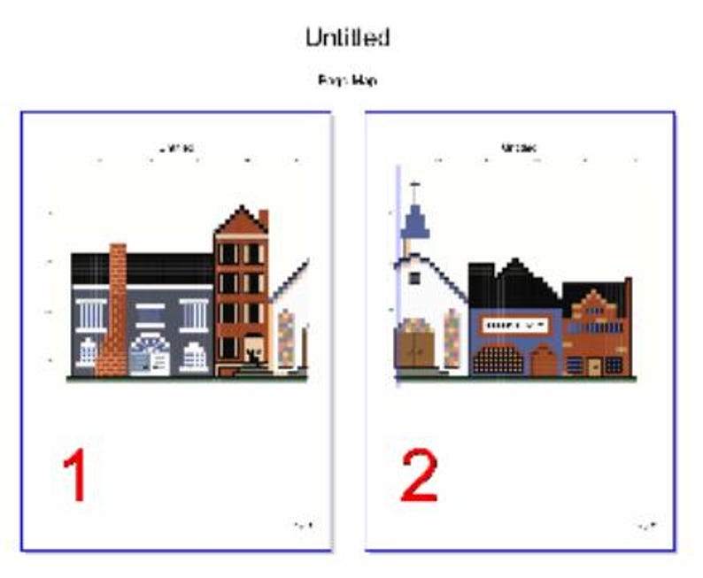 Main Street. Small Cross Stitch. Pattern Keeper/markup Compatible. DMC ...