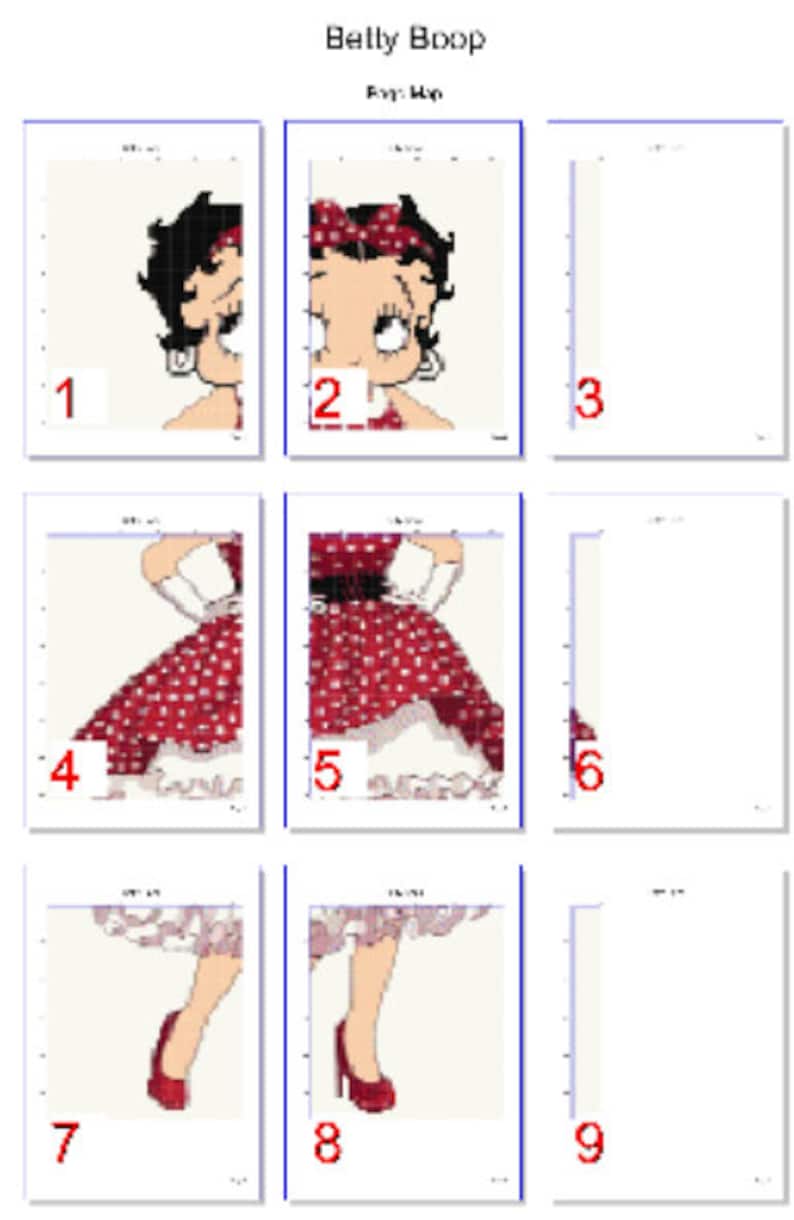 Betty Boop in a Red Dress. Medium Cross Stitch. PDF Download Pattern ...