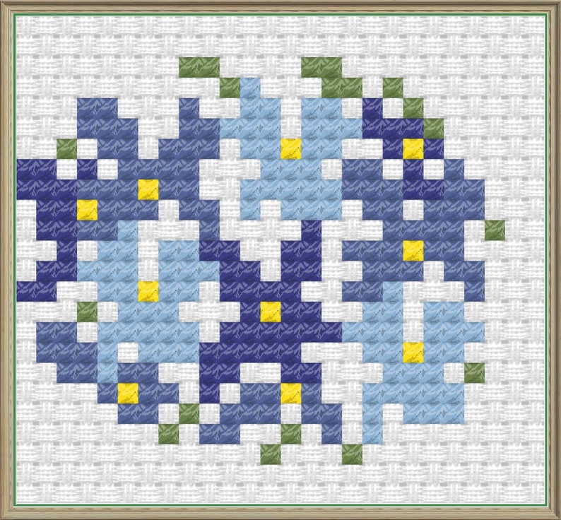 Mini Flower Cross Stitch. PDF Download Pattern/charts. Pattern Keeper ...