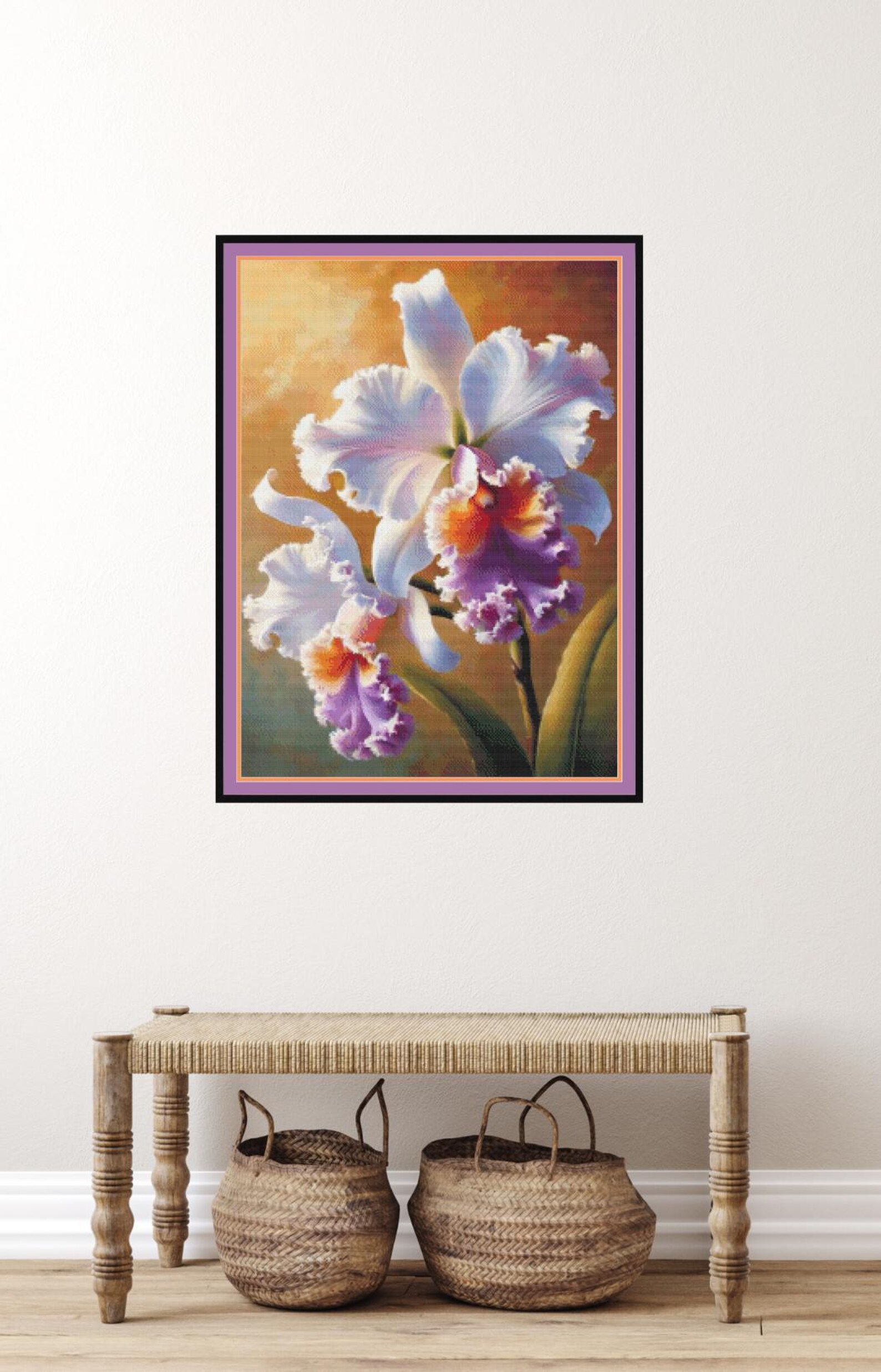 Cattleya Orchid. Large Cross Stitch. Pattern Keeper/markup Compatible ...
