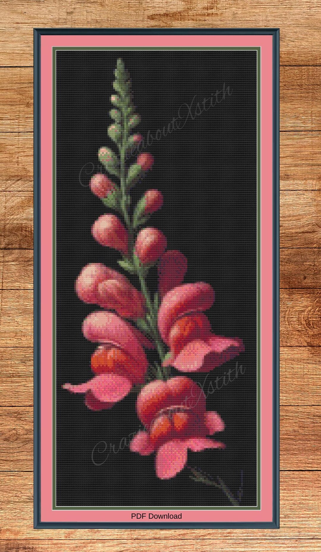 Snapdragon. Medium Cross Stitch. Pattern Keeper/markup Compatible. DMC ...
