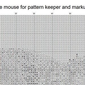 Watercolor, Cute Mouse, With Scarf. Large Cross Stitch. Pattern Keeper ...