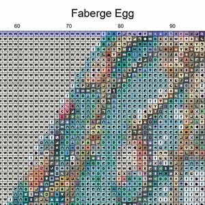 Faberge Egg (2), Watercolor. Large Cross Stitch. PDF Download Pattern ...