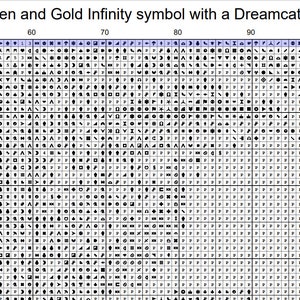 Green and Gold Infinity Symbol With Dreamcatcher. A Large Counter Cross ...