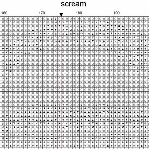 Scream. Scary/horror Movie. Large Cross Stitch. PDF Download Pattern ...