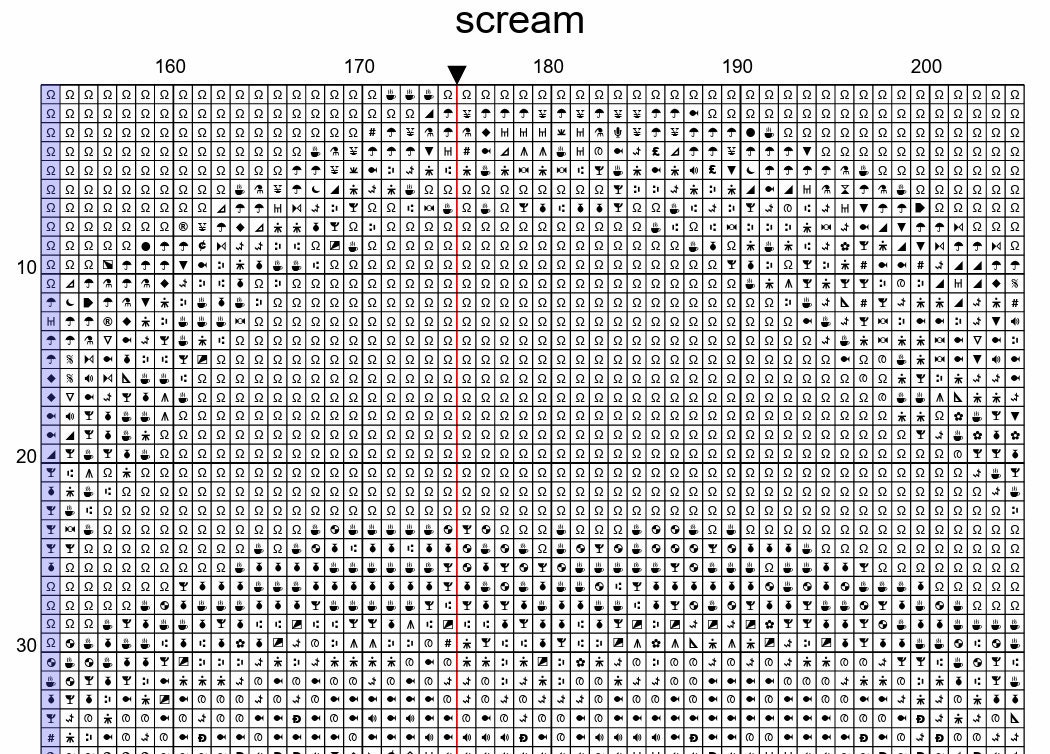Scream. Scary/horror Movie. Large Cross Stitch. PDF Download Pattern ...