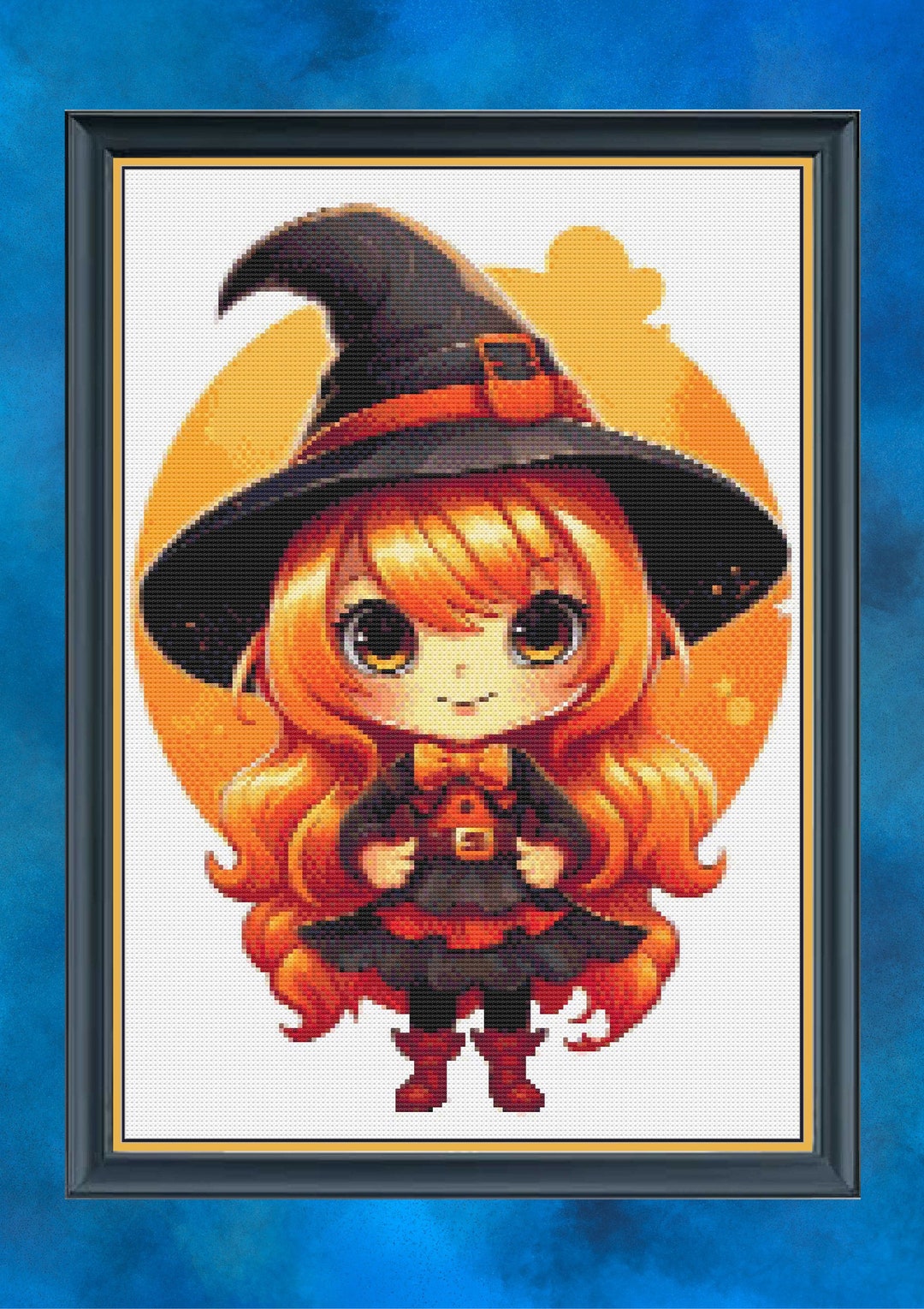 Little Witch Counter Cross Stitch, PDF Download Pattern/charts. DMC ...